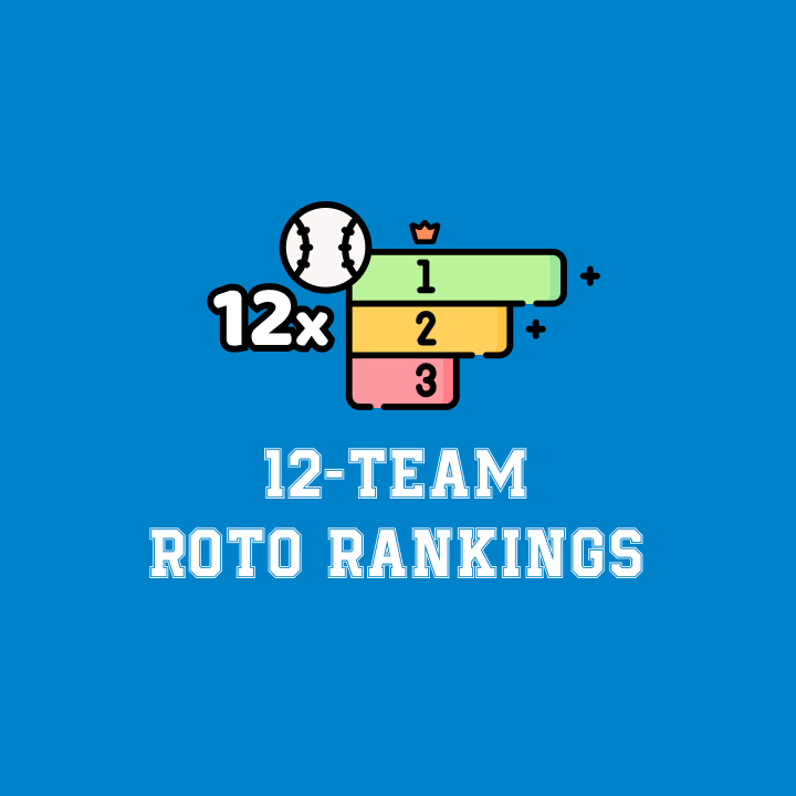 12-Team Fantasy Baseball Rankings 2026 vs ADP